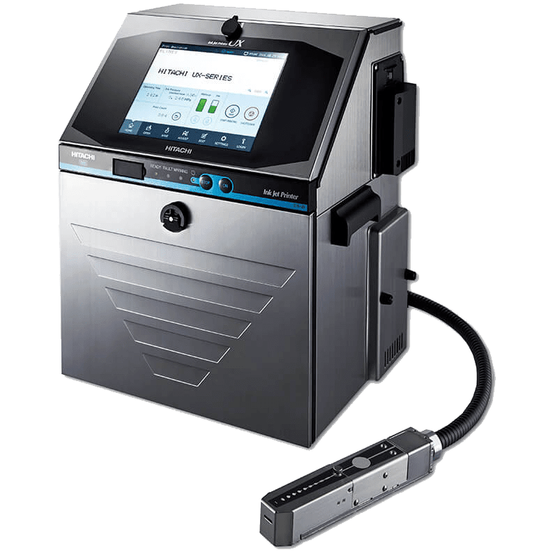 Continuous Inkjet Batch Coding Machine UX Standard - Hitachi Printing